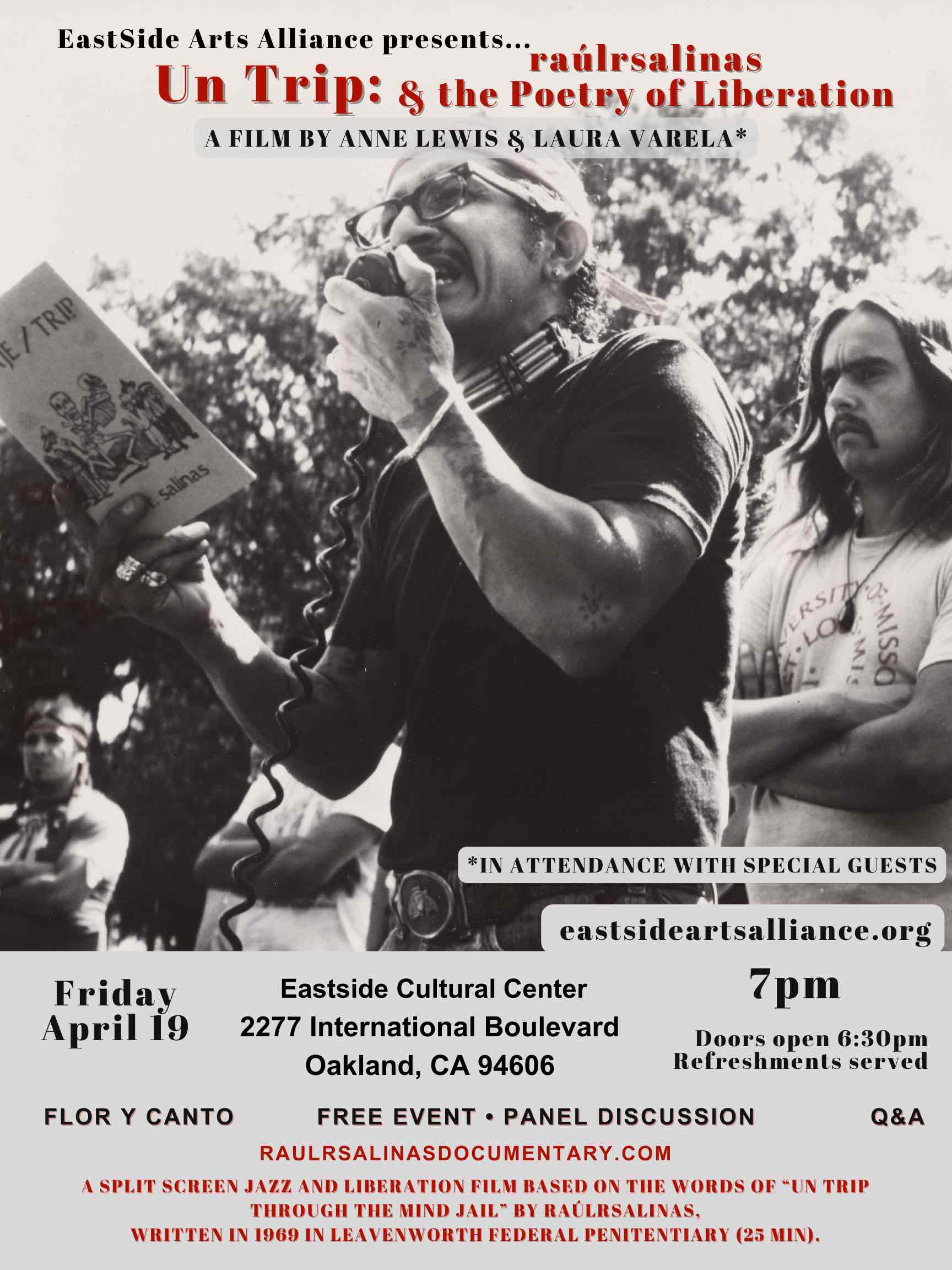 Film, Flor y Canto at East Side Cultural Center in Oakland April 19 ...
